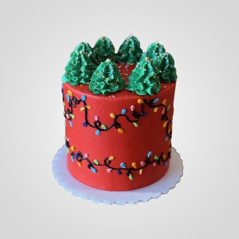 Christmas Lights Cake | Colorful Holiday Cake Dubai